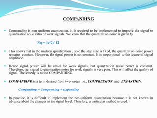 Companding and DPCM and ADPCM | PPTX