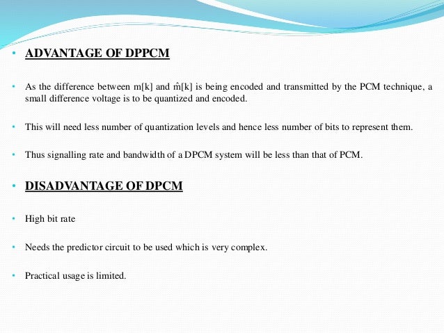 Companding and DPCM and ADPCM