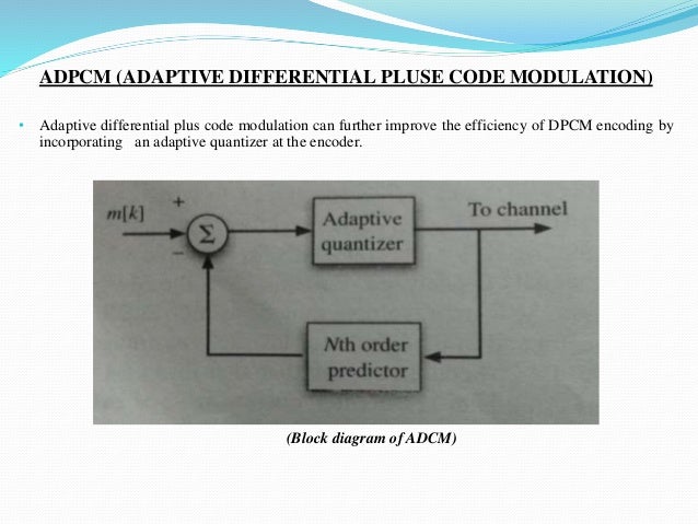 Companding and DPCM and ADPCM