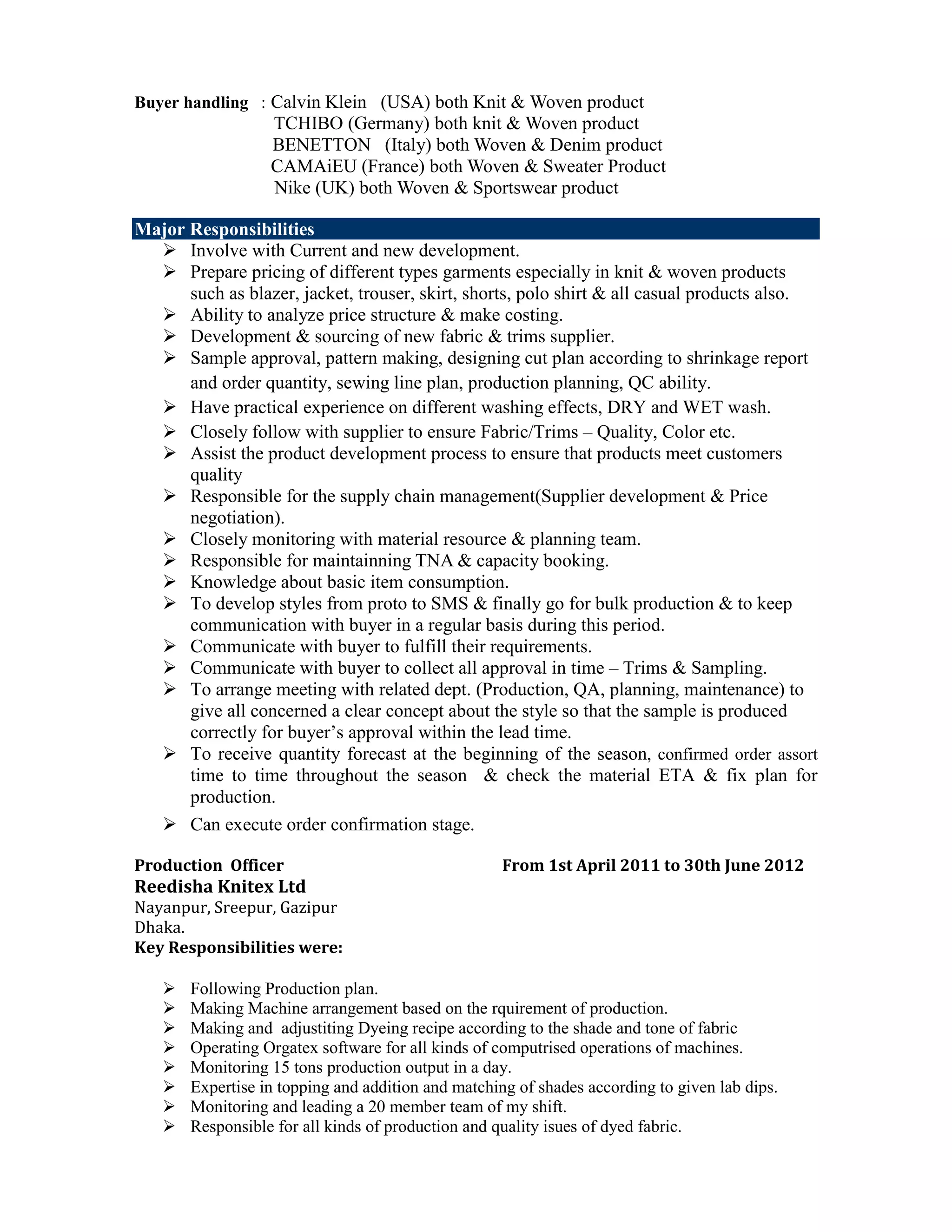 Naimul aftab cv | PDF | Business | Business and Finance