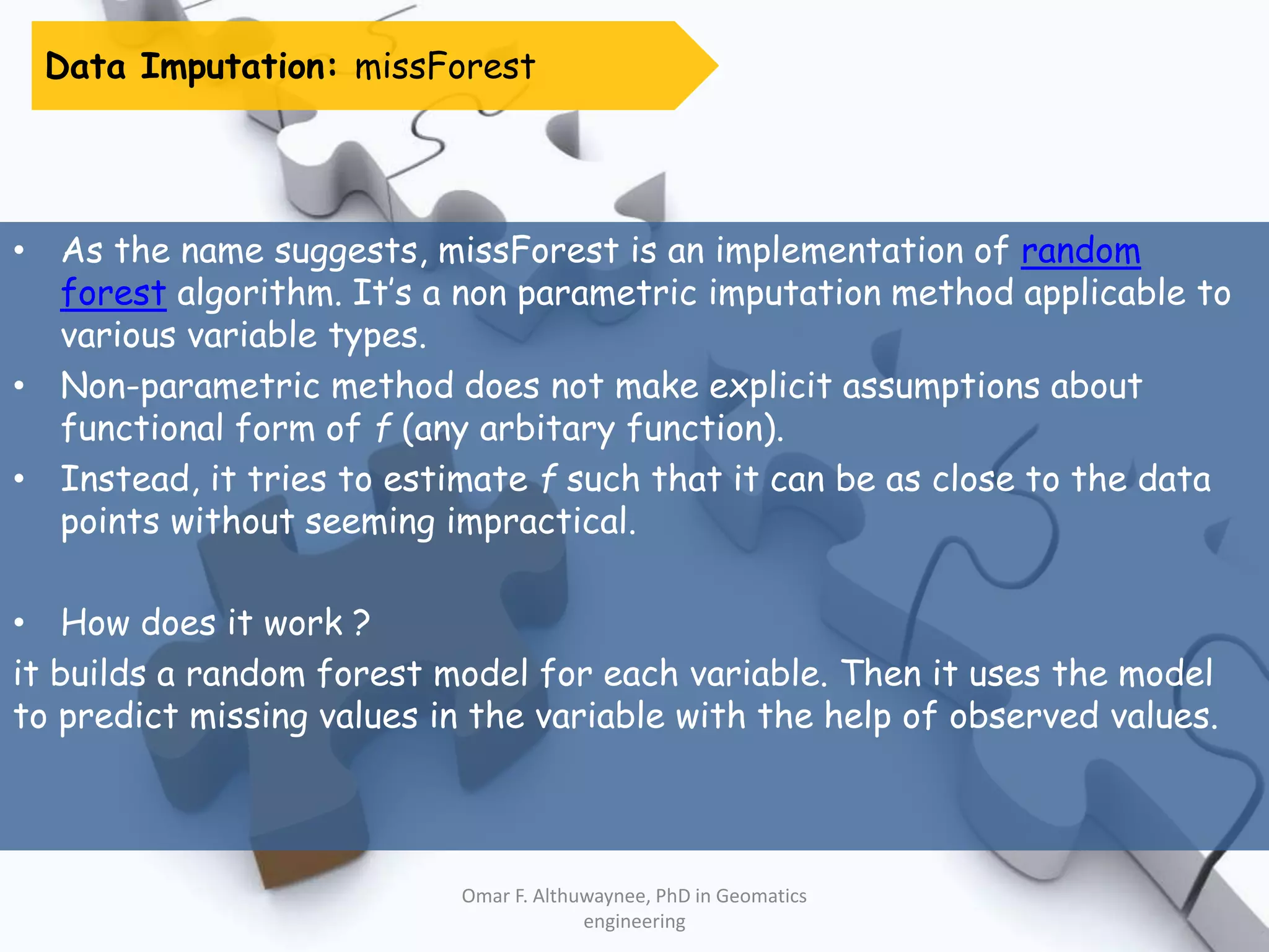 Missing Data And Data Imputation Techniques Pptx Computing