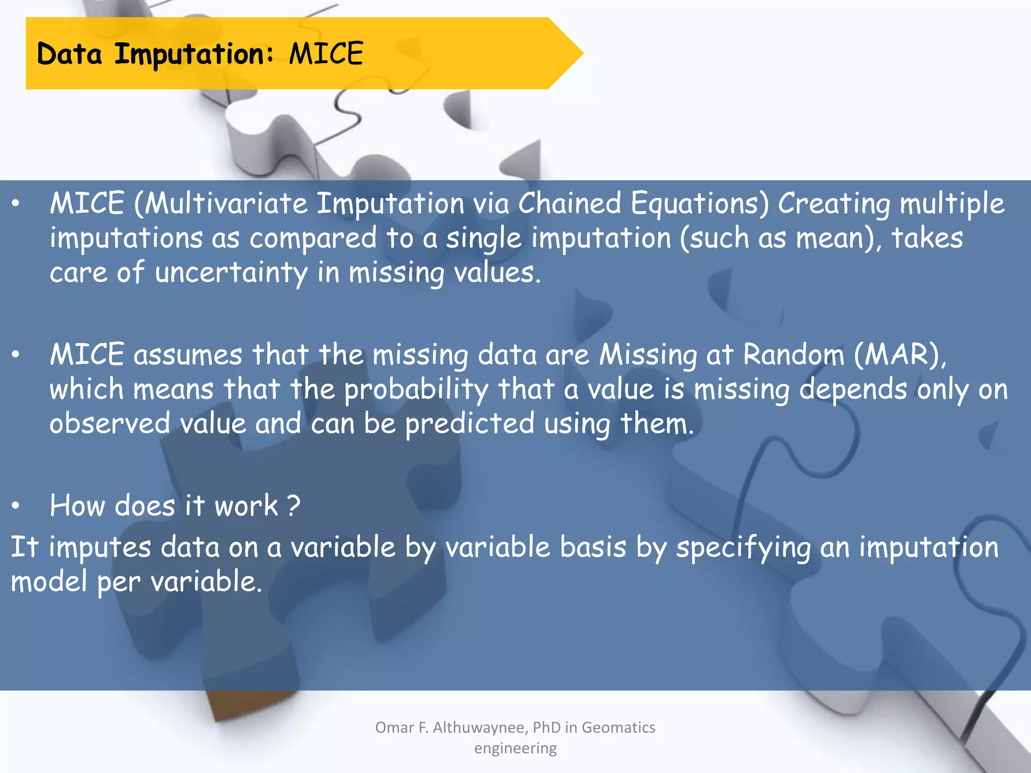 Missing Data And Data Imputation Techniques Pptx Computing Technology And Computing