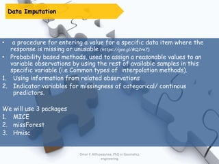 Missing Data and data imputation techniques | PPTX