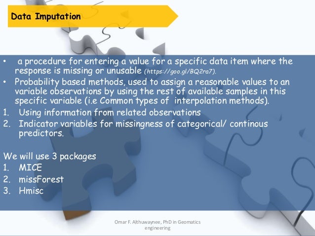 Missing Data and data imputation techniques Missing Data and data imputation techniques