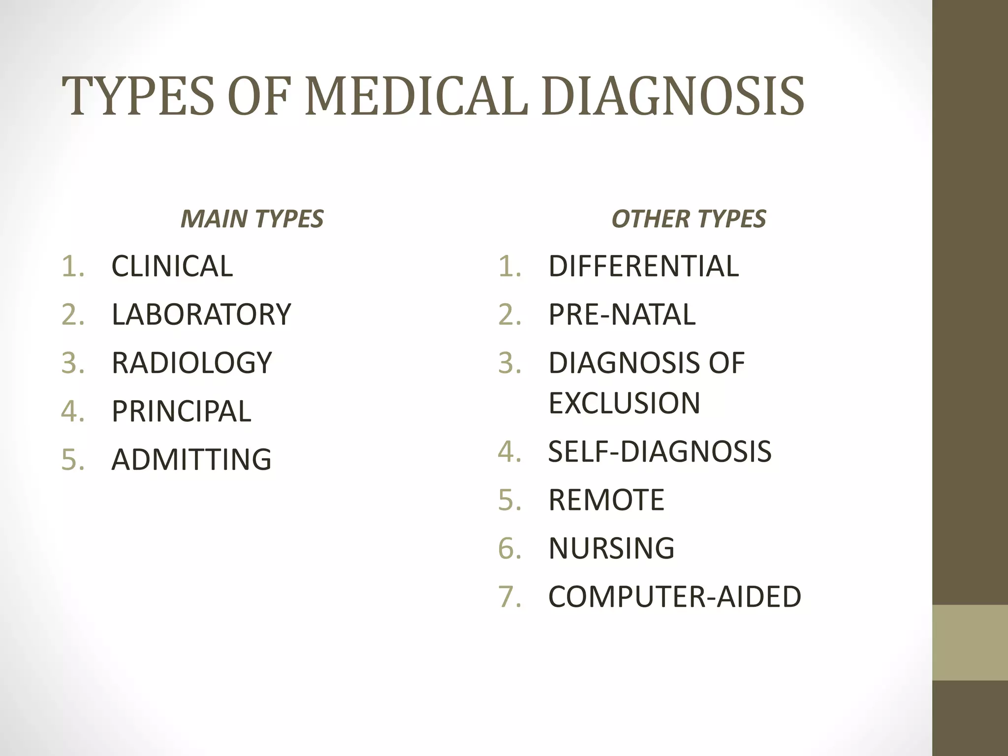 diagnosis of diseases | PPTX