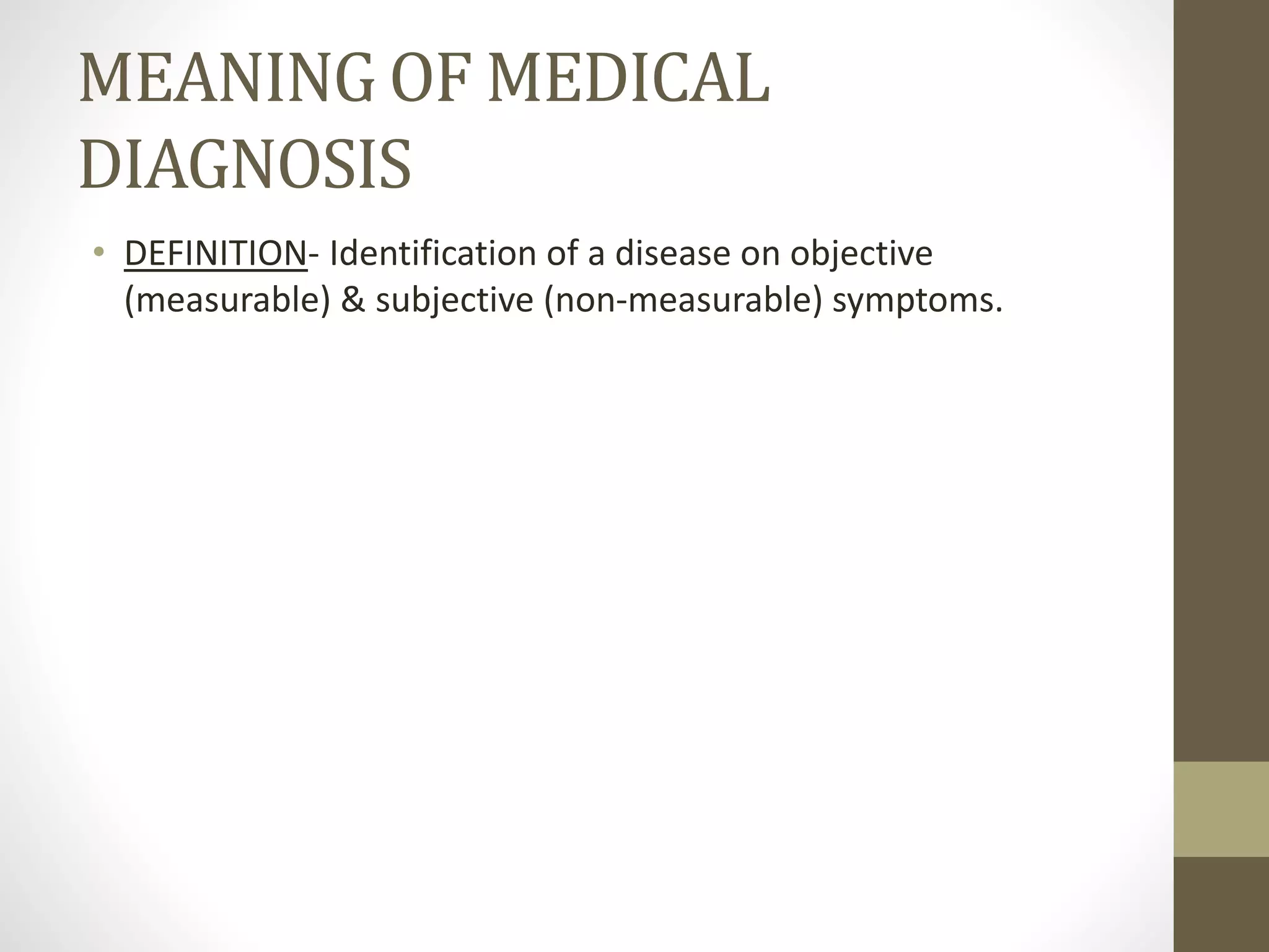 diagnosis of diseases | PPTX