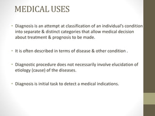 diagnosis of diseases | PPTX