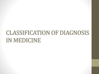 diagnosis of diseases | PPTX