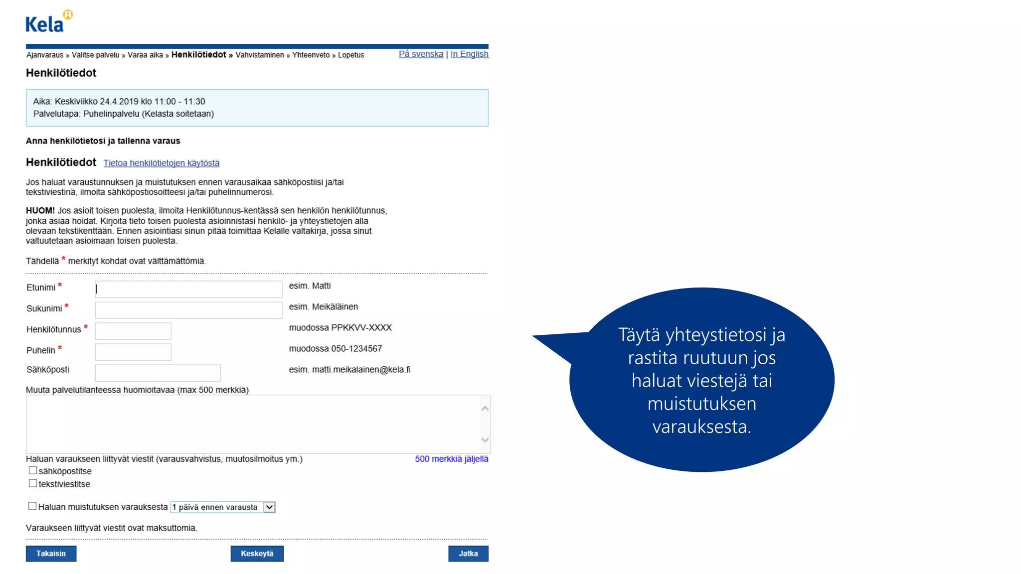 Näin varaat ajan Kelaan | PDF