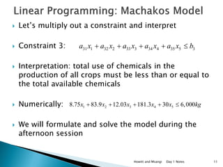 Biosight: Quantitative Methods for Policy Analysis - Introduction to ...
