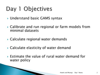 Biosight: Quantitative Methods for Policy Analysis - Introduction to ...