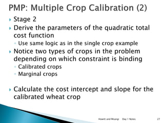 Biosight: Quantitative Methods for Policy Analysis - Introduction to ...