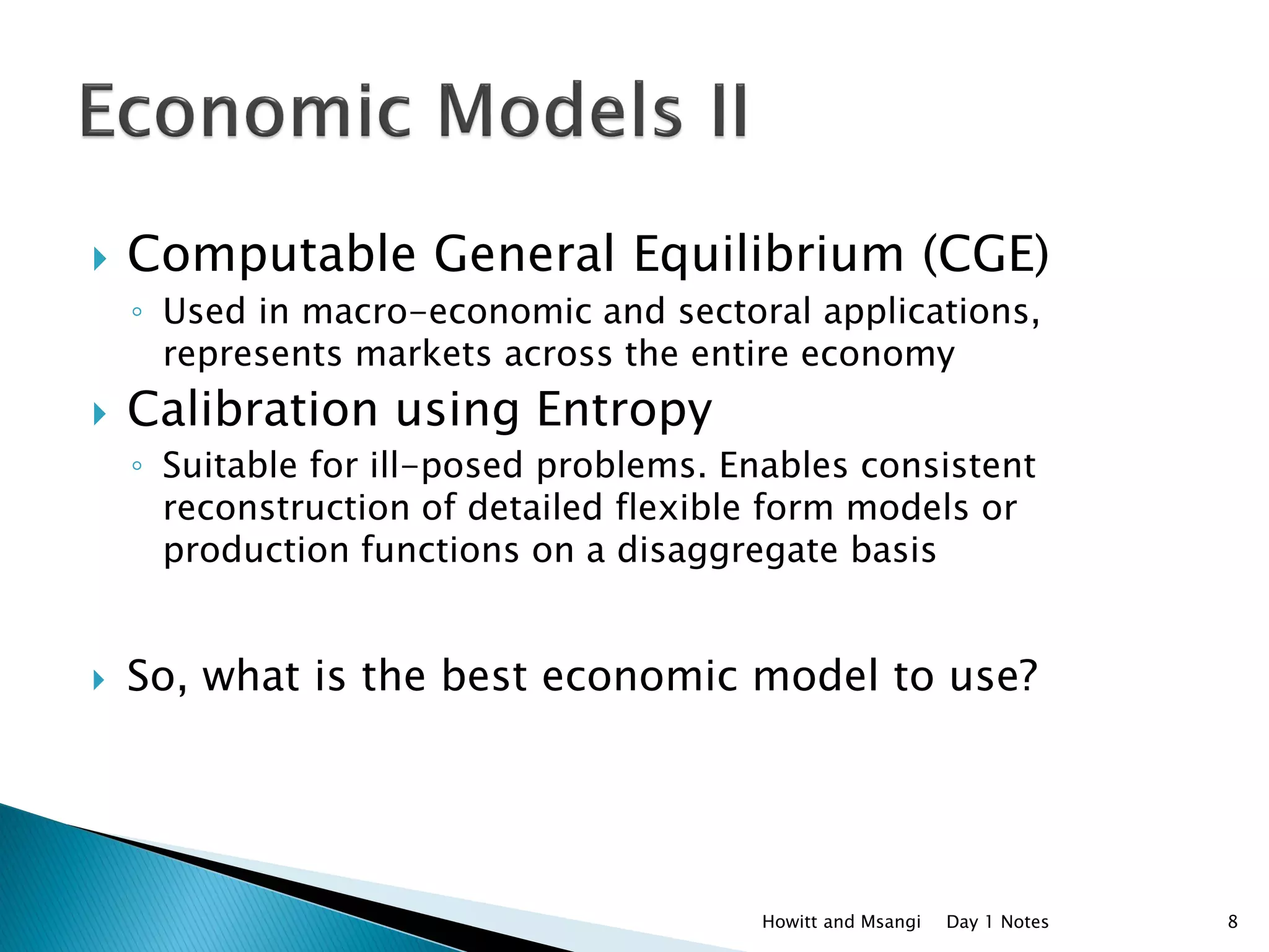 Biosight: Quantitative Methods for Policy Analysis using GAMS | PDF