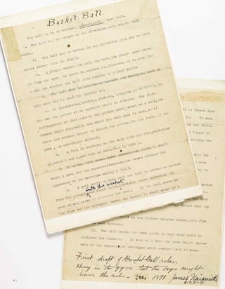James Naismith’s Founding Rules of Basketball | PDF