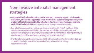 Foetal and neonatal alloimmune thrombocytopenia | PPTX