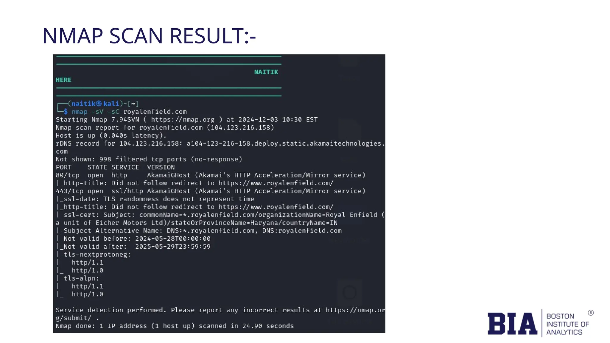 Cybersecurity and Ethical Hacking: Capstone Project | PPTX