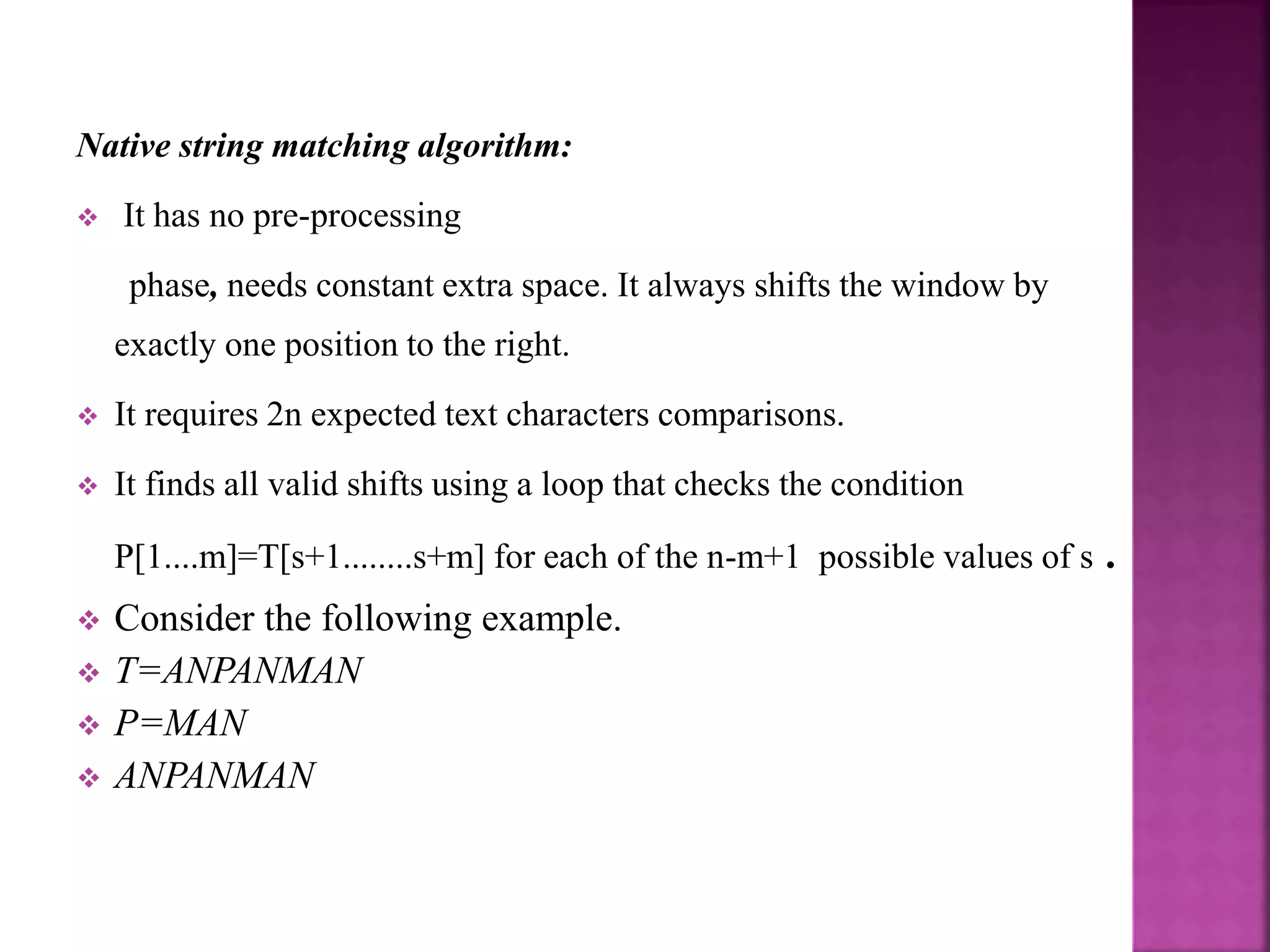 Naive string search | PPT