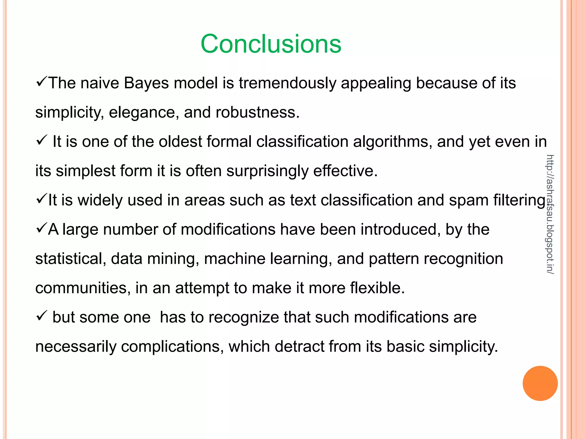 Naive bayes | PPTX