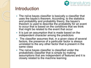 Naive Bayes | Statistics | PPT