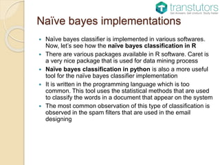 Naive Bayes | Statistics | PPT