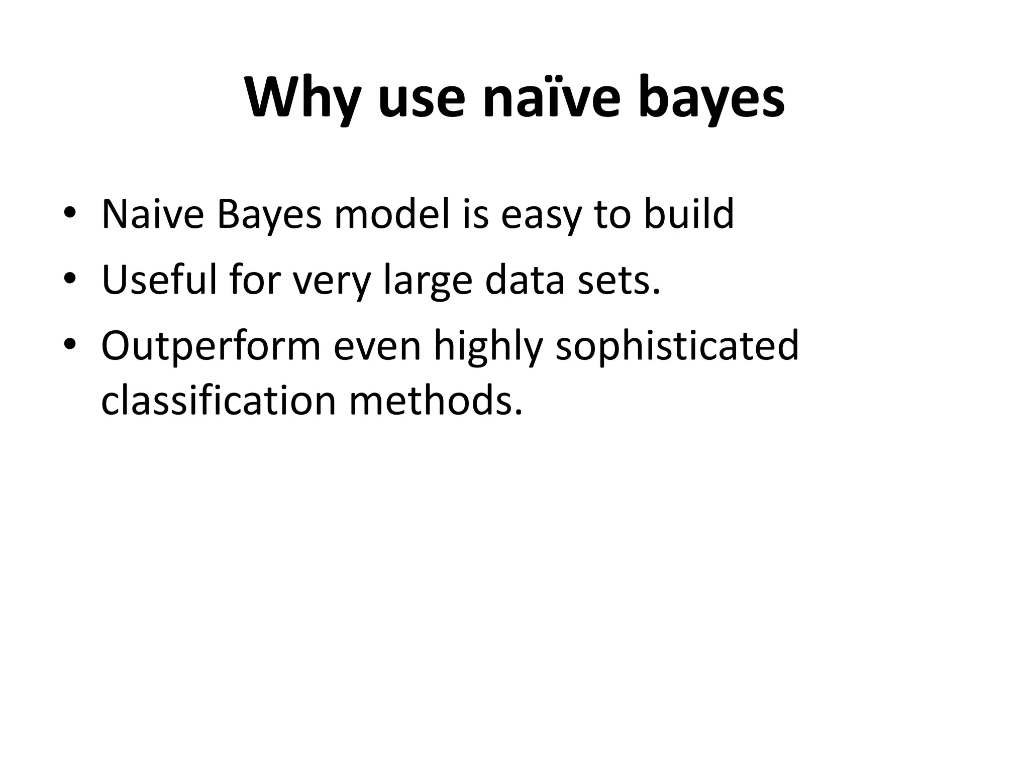 Naive Bayes Classifier using R. | PPTX