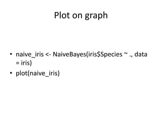 Naive Bayes Classifier using R. | PPTX