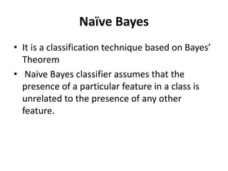 Naive Bayes Classifier using R. | PPTX
