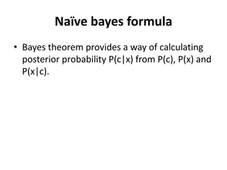 Naive Bayes Classifier using R. | PPTX