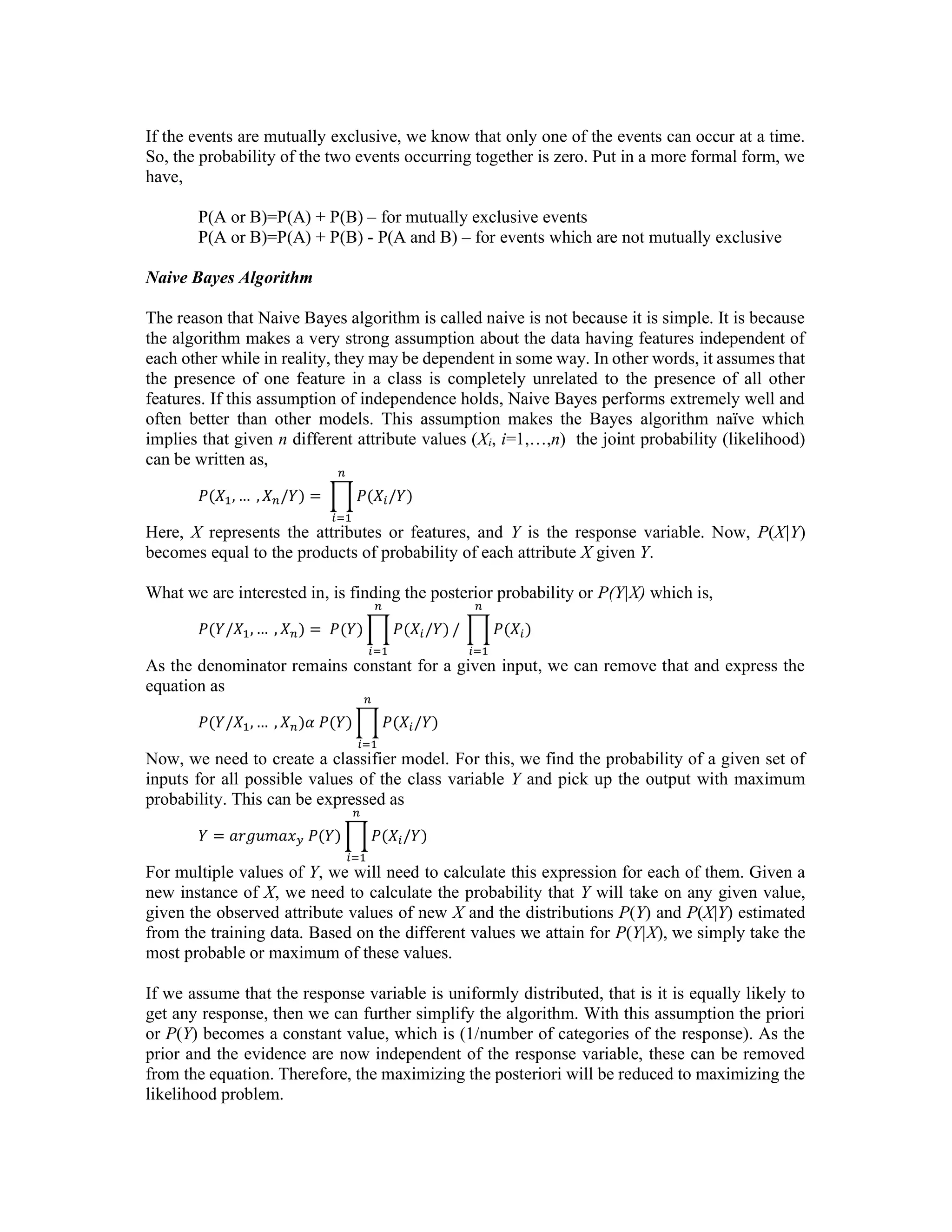 Naive bayes | PDF | Physics | Science
