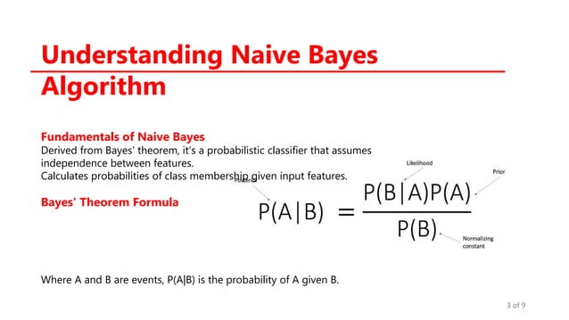 Naive Bayes Classification | PPTX