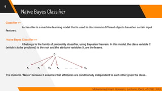 AI 10 | Naive Bayes Classifier | PDF