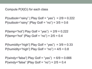 Naive bayesian classification | PPTX