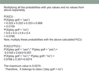 Naive bayesian classification | PPTX
