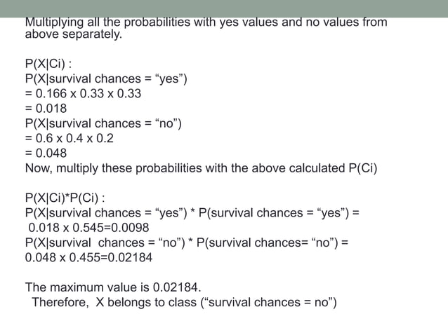 Naive bayesian classification | PPTX