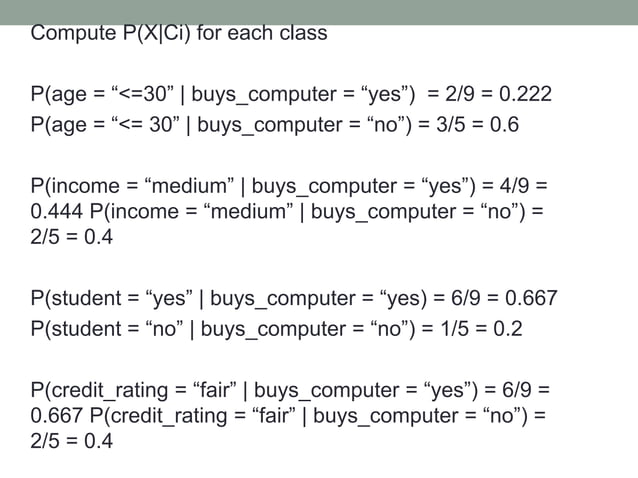 Naive bayesian classification | PPTX