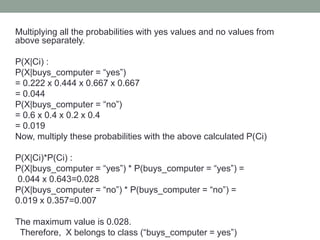 Naive bayesian classification | PPTX
