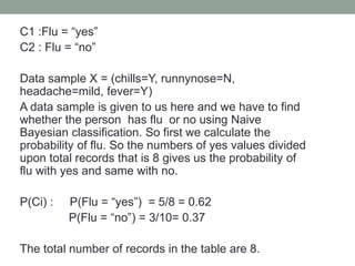 Naive bayesian classification | PPTX