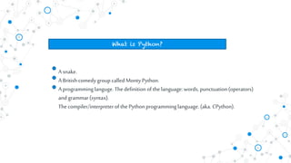 Python Course Basic | PPT
