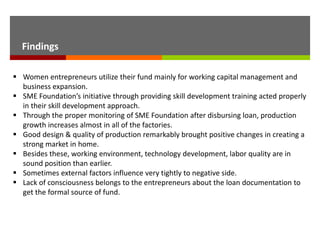 An innovative and inclusive lending model for women entrepreneurs to ...