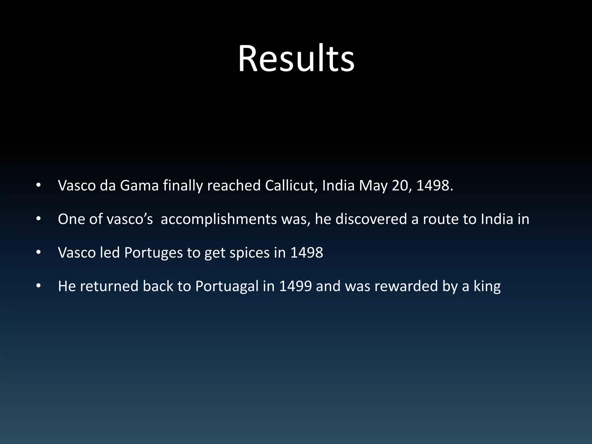 Vasco da Gama by Najah and calvin | PPTX | Adventure Travel | Travel Type