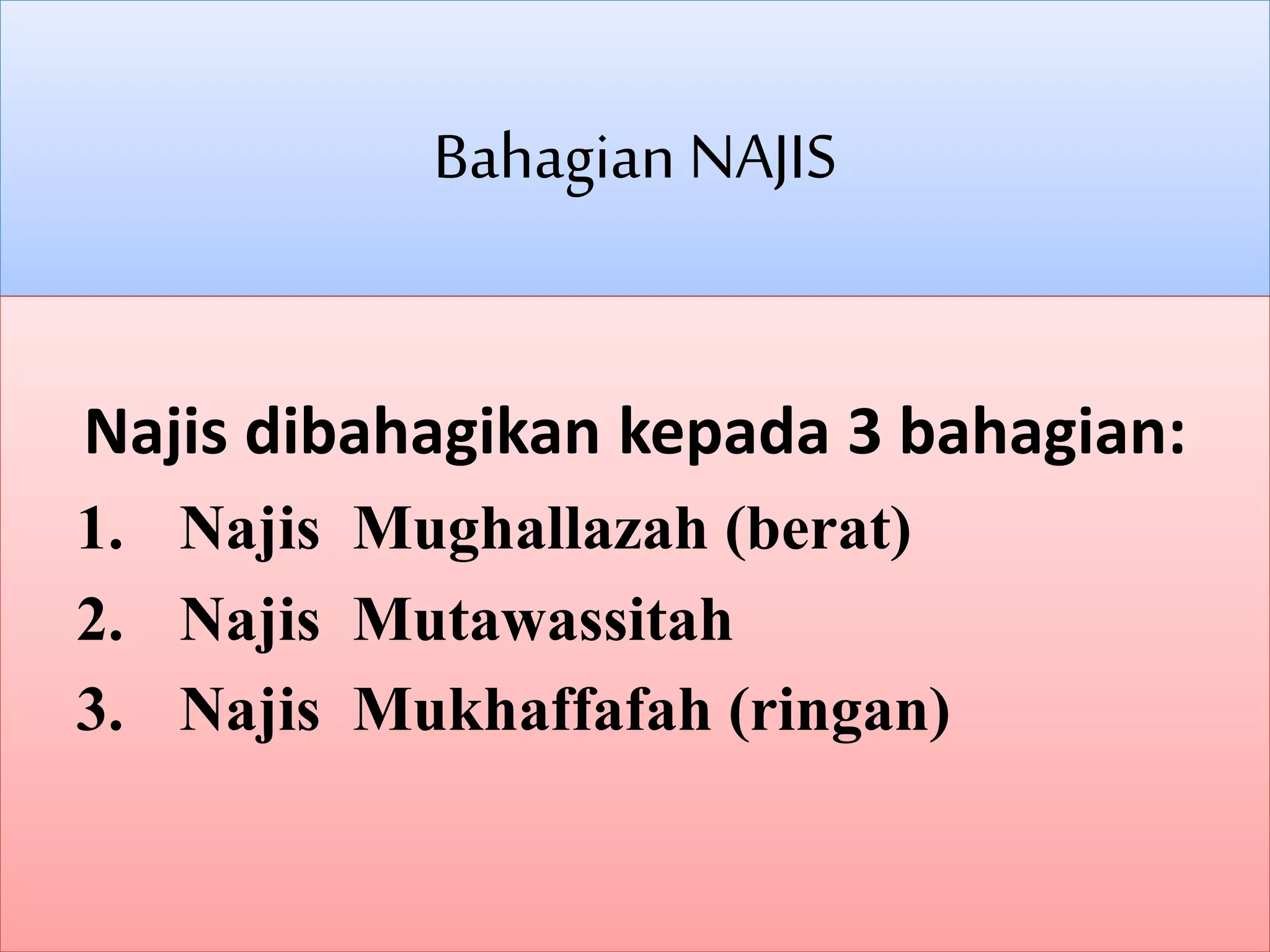BAHAGIAN NAJIS | PPTX