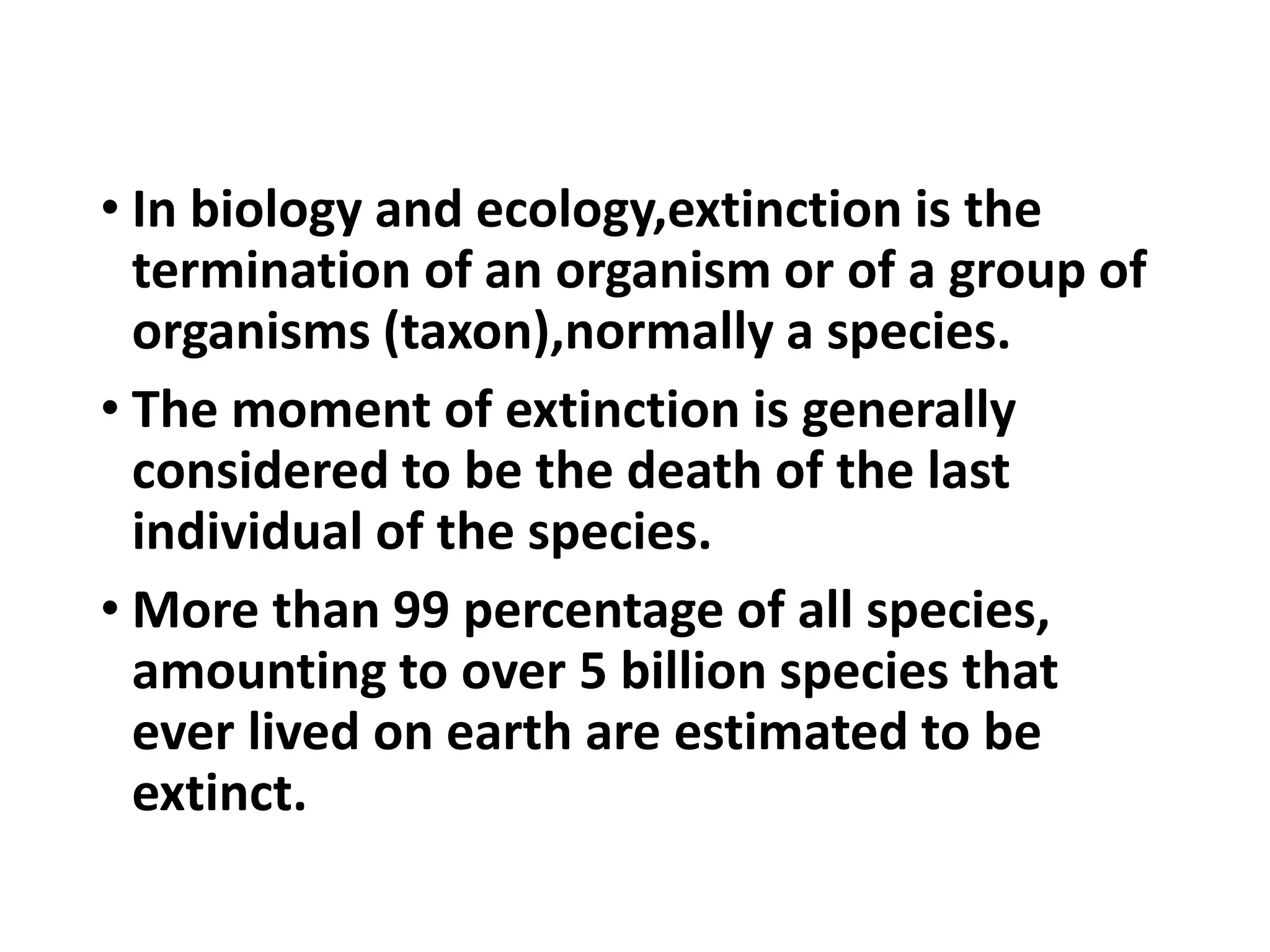 extinction of species loss of habitat and biodiversity types of ...