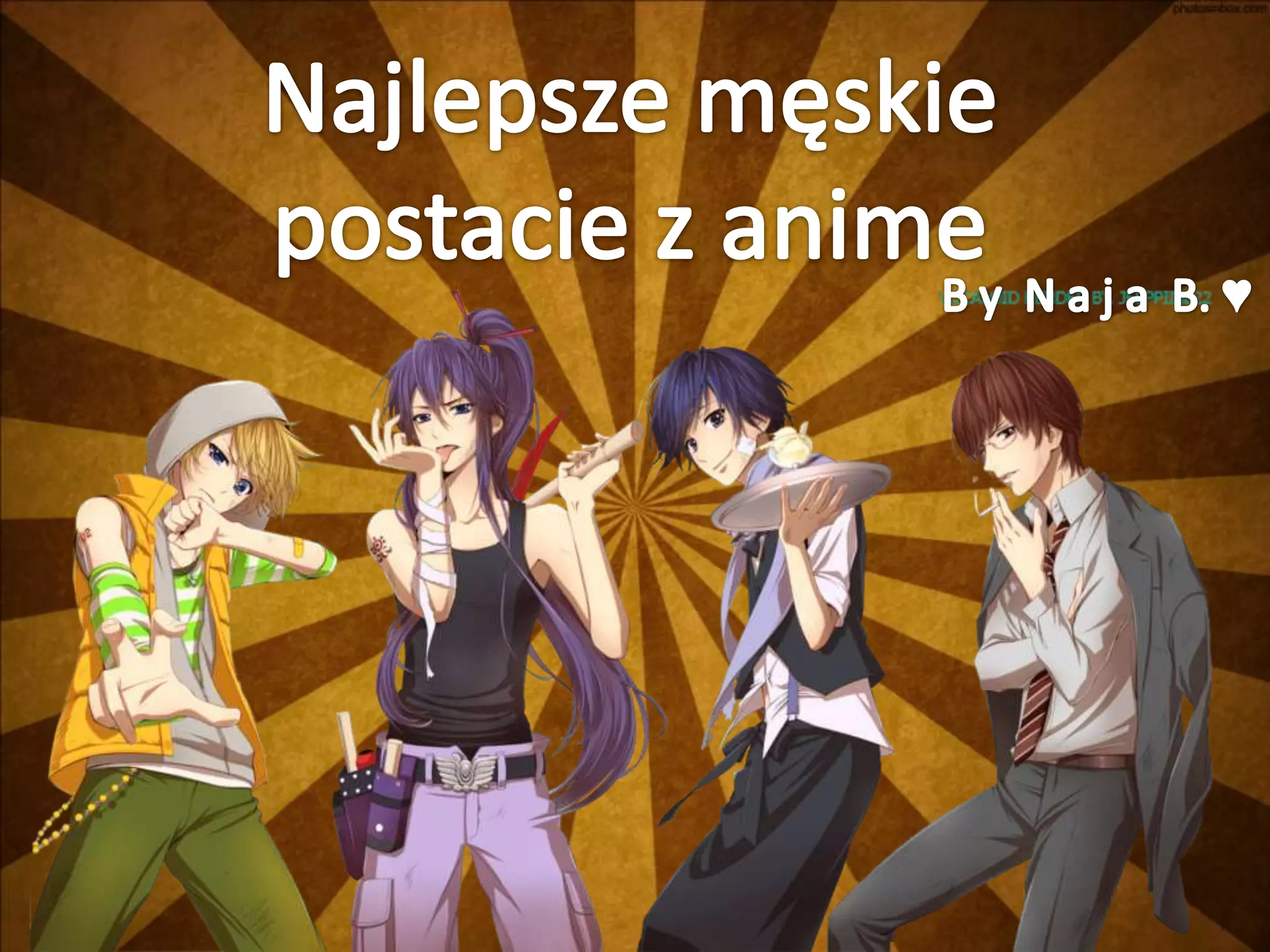 Najlepsze męskie postacie z anime | PPT