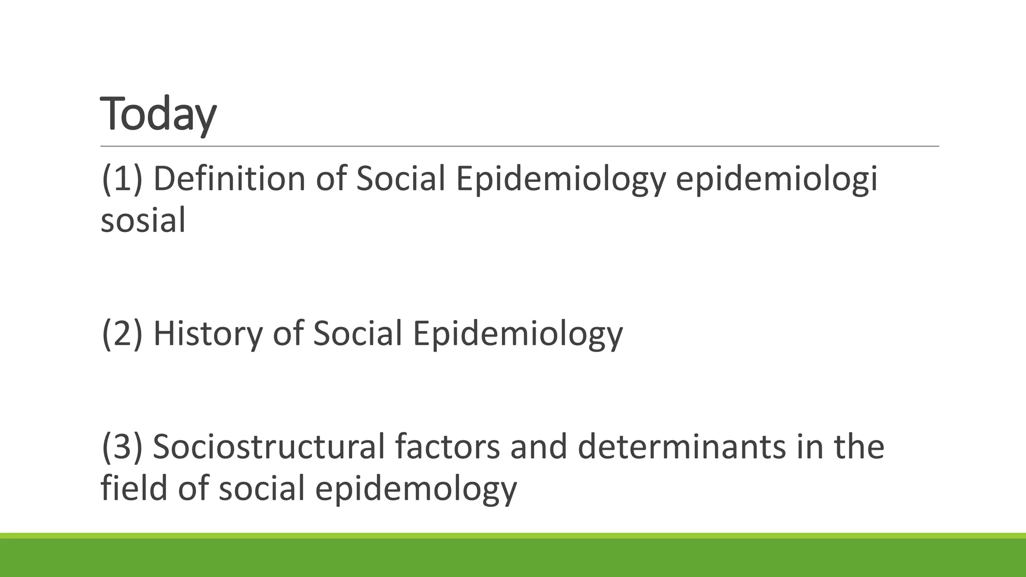 Epidemiologi Sosial -Pengantar (Social Epidemiology-An Introduction) | PDF