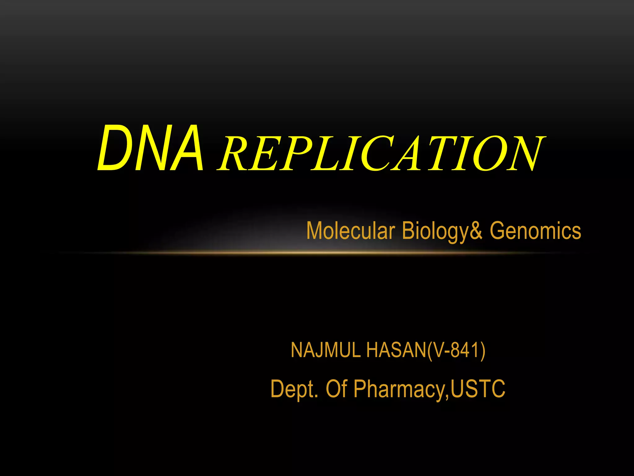 DNA replication | PPTX