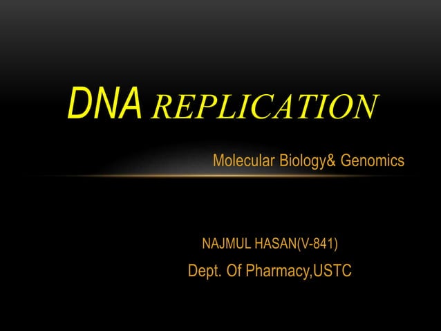 DNA replication | PPTX