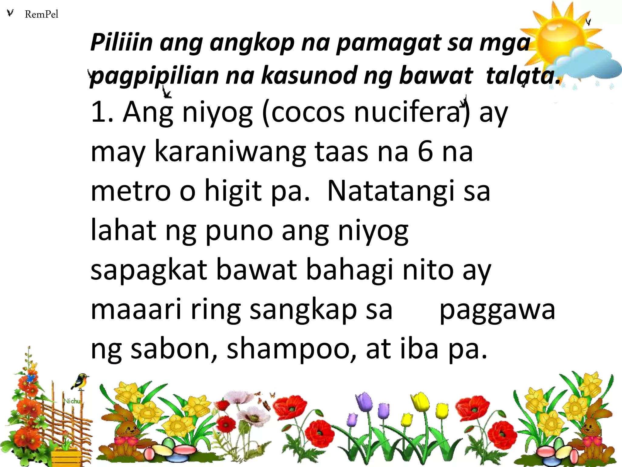 Nakapagbibigay ng angkop na pamagat | PPTX