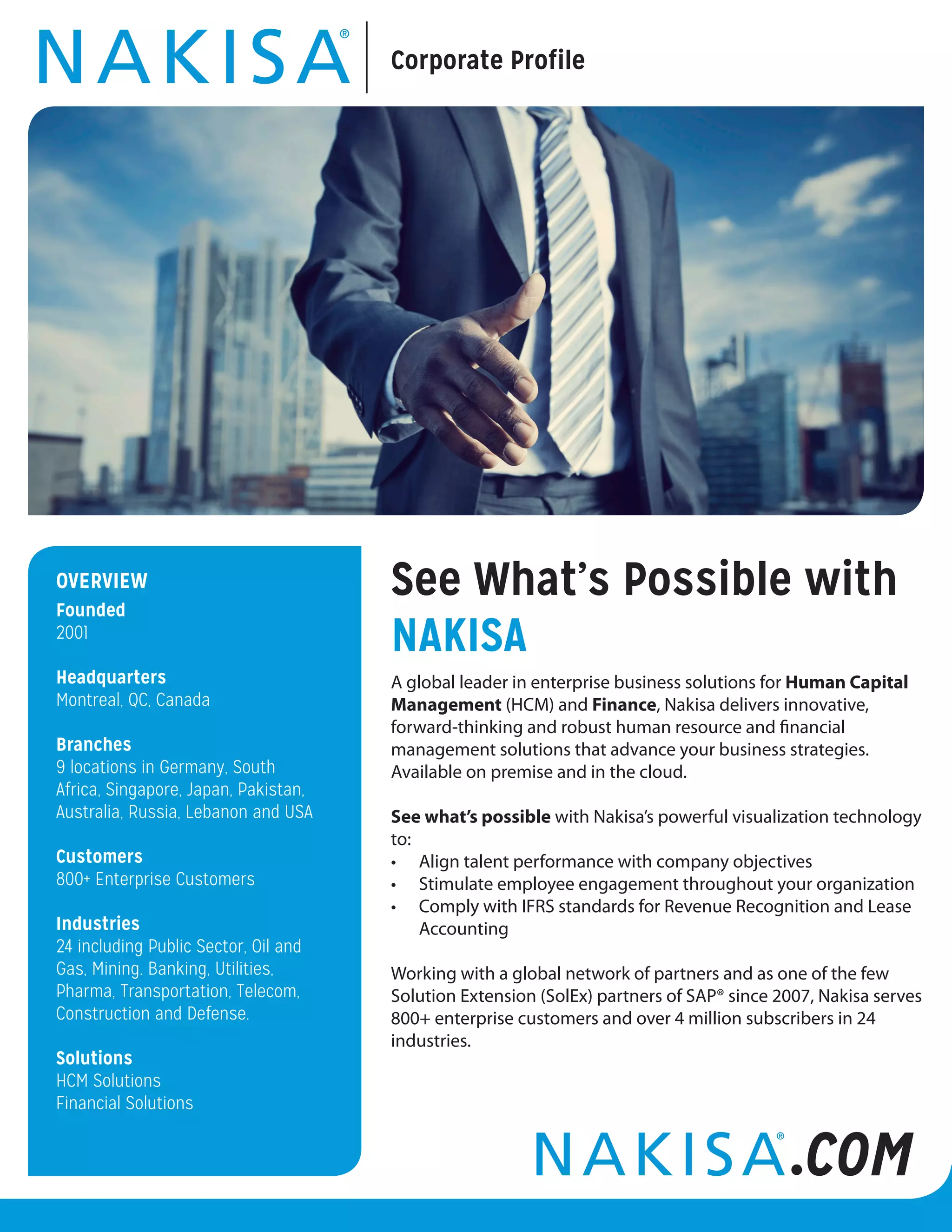Nakisa Corporate Profile | PDF