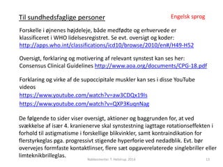 Nakkesmerter og øjenfejl | PPTX