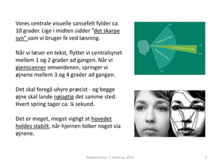 Nakkesmerter og øjenfejl | PPTX